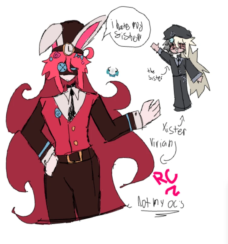 I DREW VIVIAN AND XISTER ON FREE DRAW | Fandom