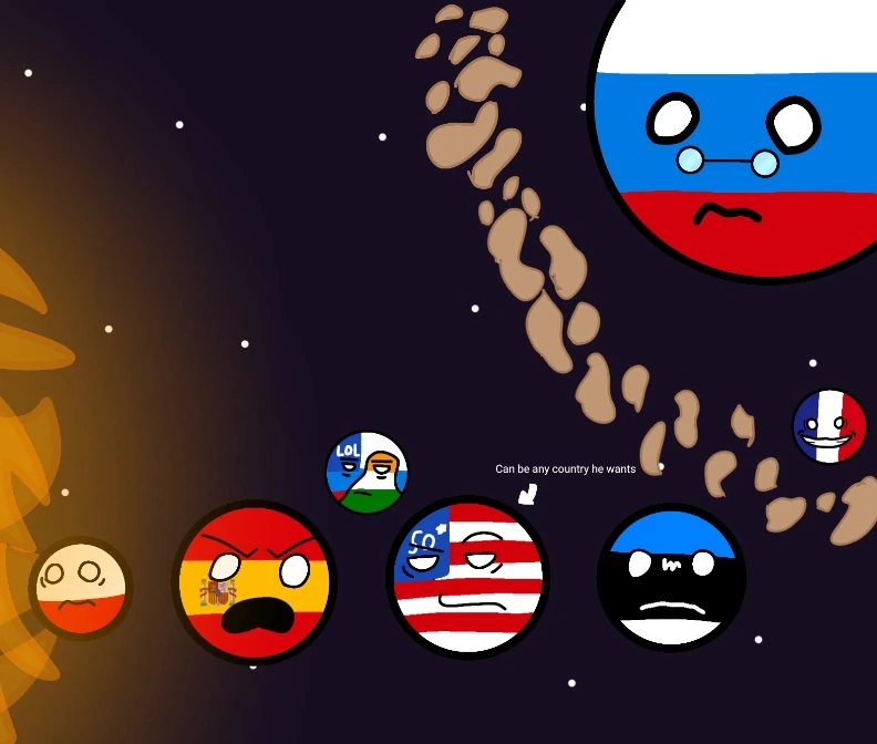 Old drawing of the planets as countryballs | Fandom