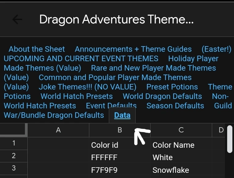 Anyone have a list of every color in Dragon Adventures? | Fandom