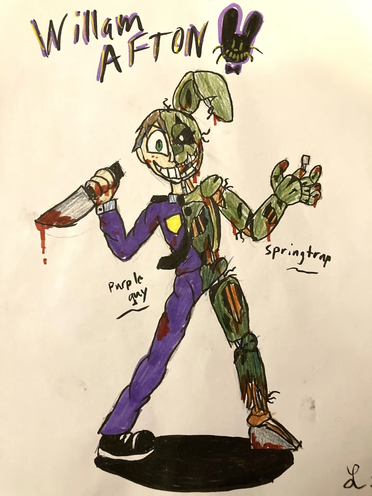 I drew William Afton/Springtrap | Fandom