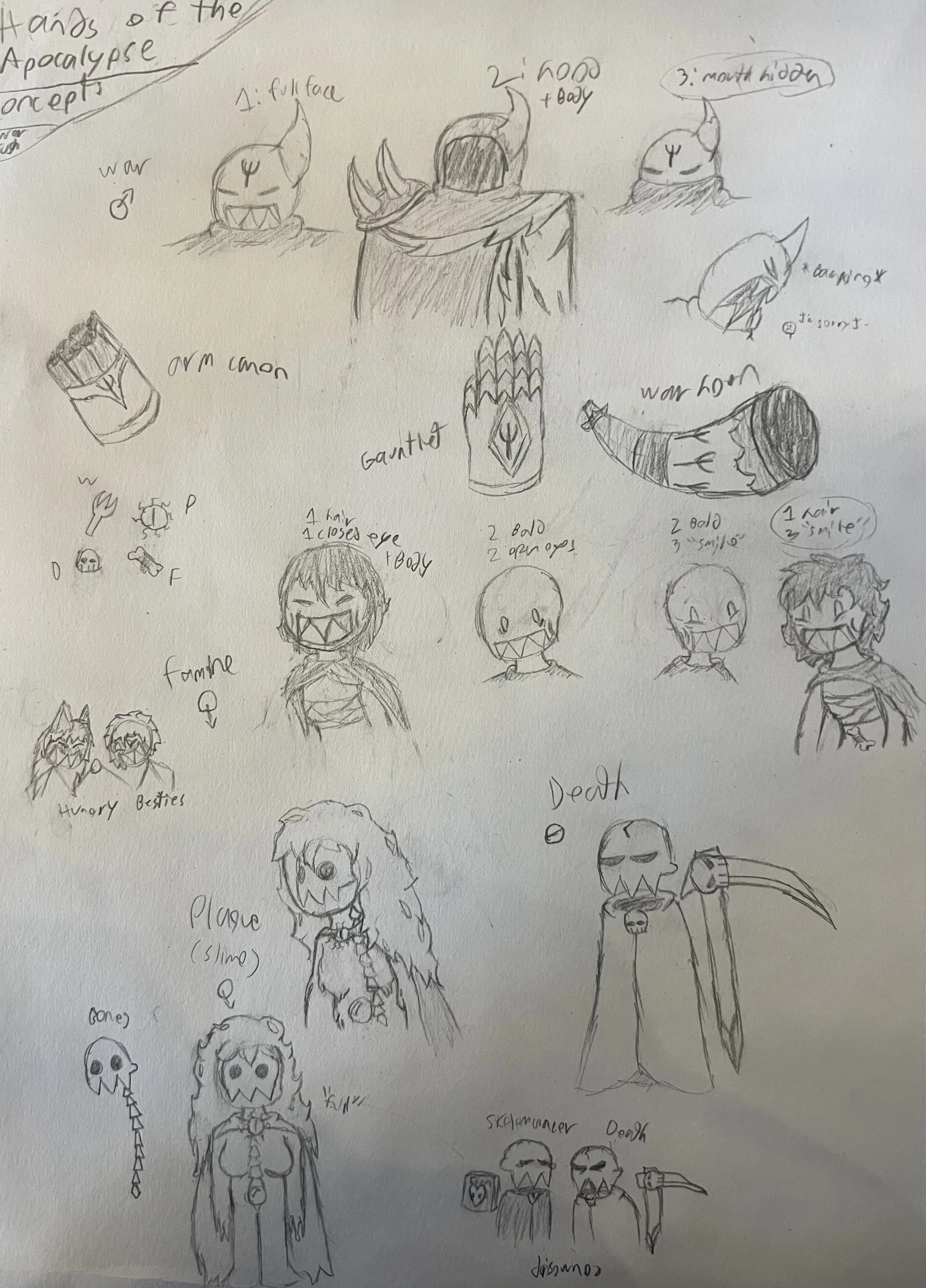 Concept doodle page for some oc’s | Fandom