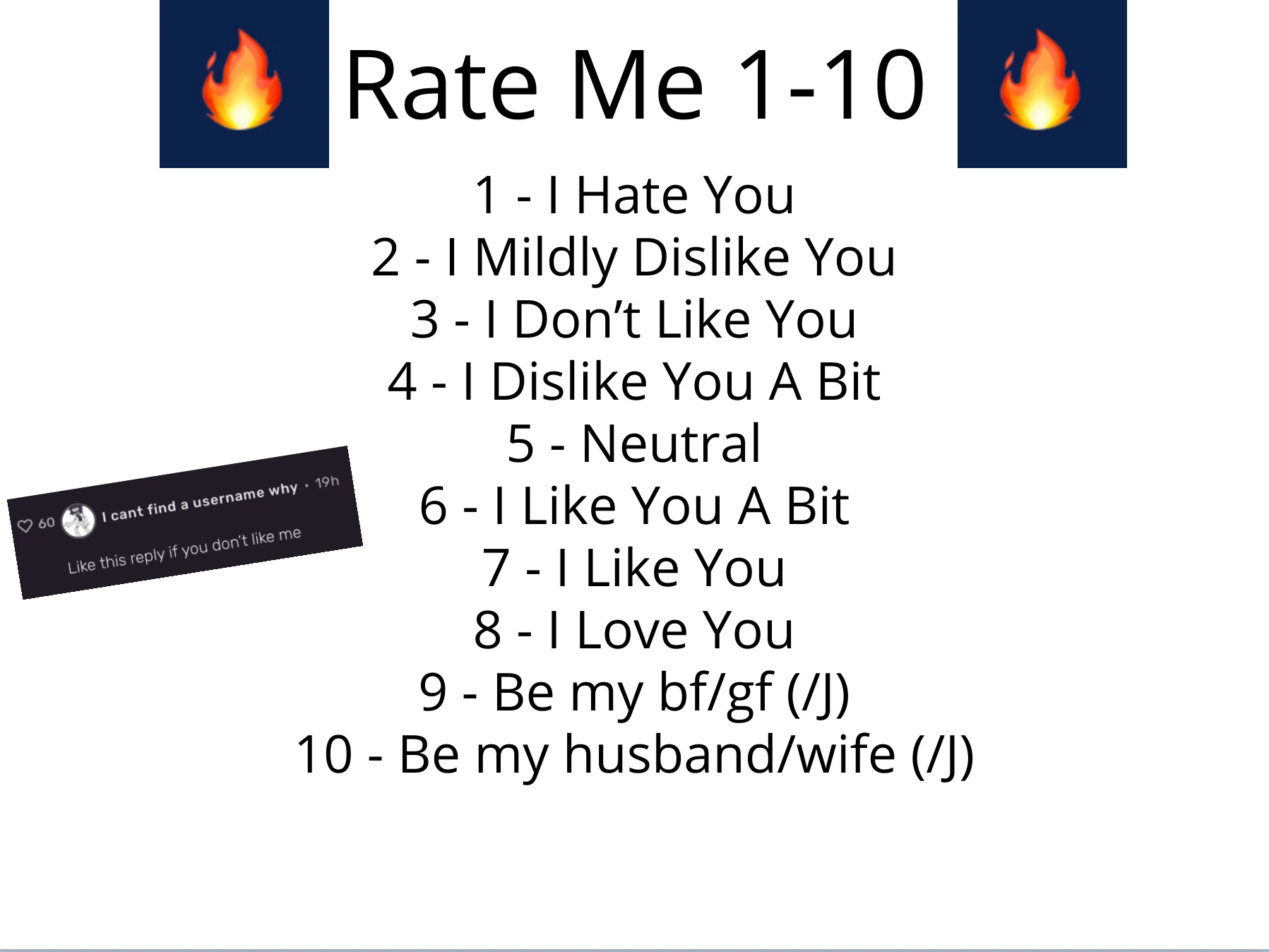 Rate Me 1-10 | Fandom