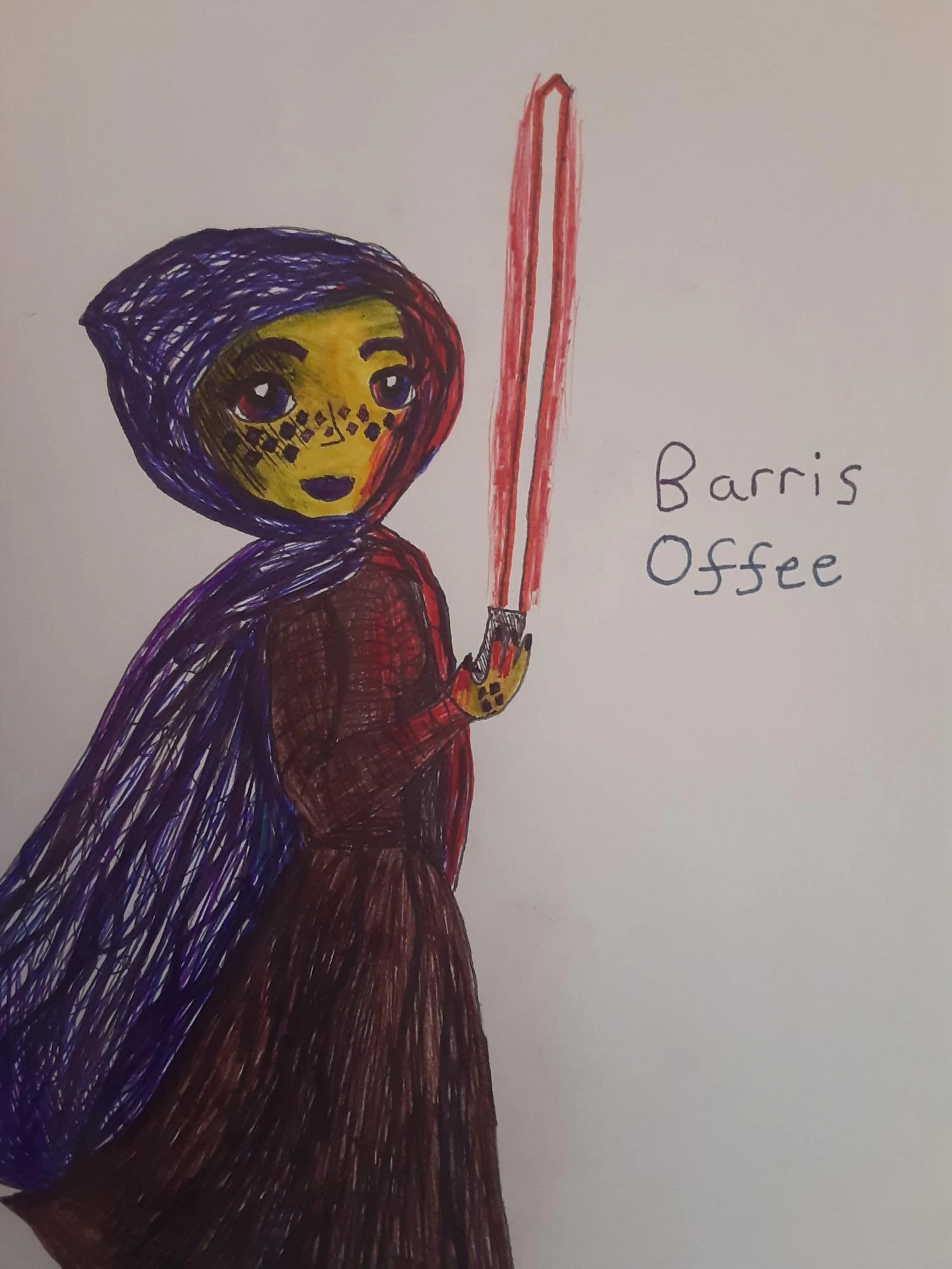 I tried to draw a picture of Barris | Fandom