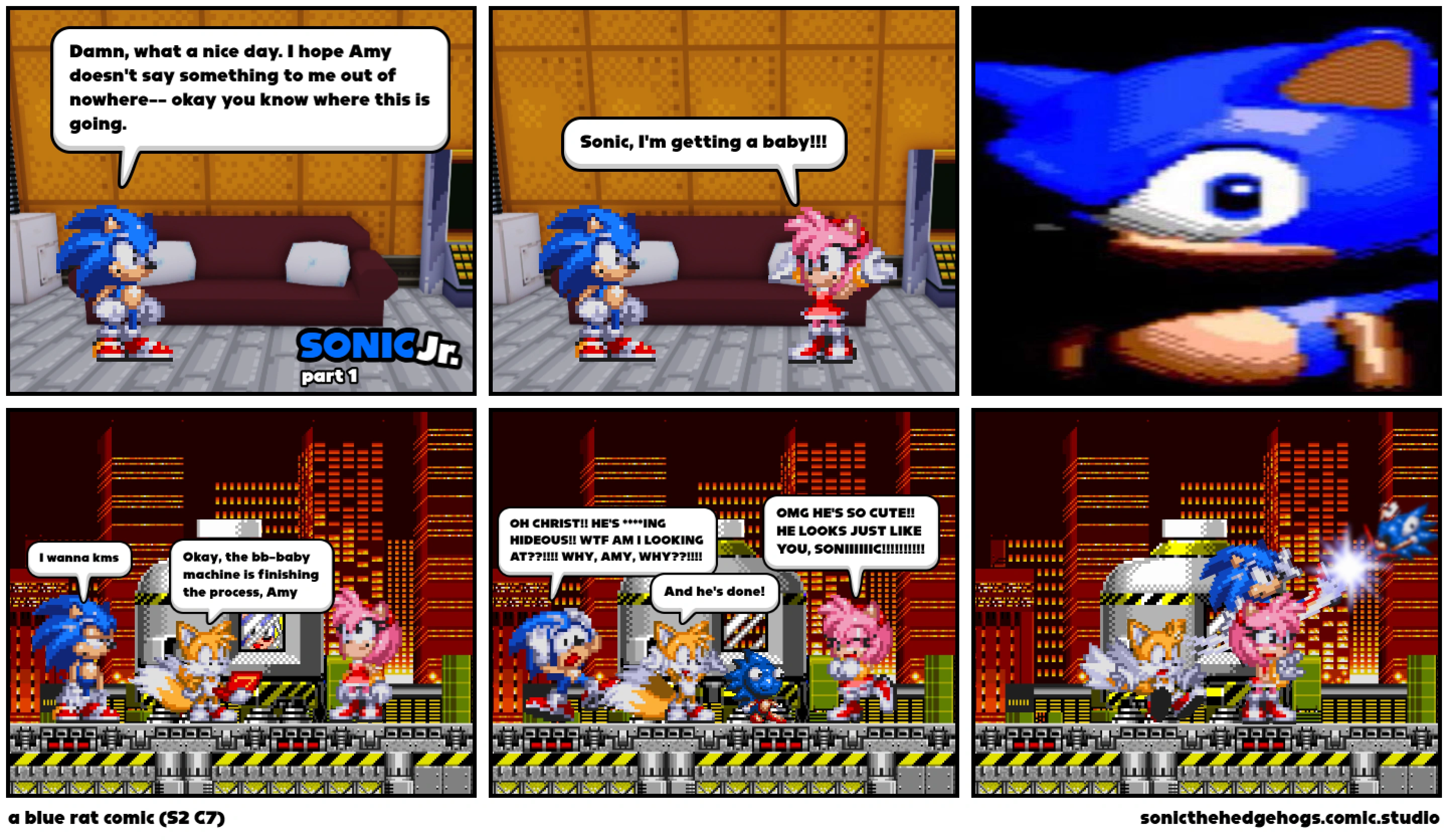a blue rat comic #27: Sonic Jr. part I | Fandom