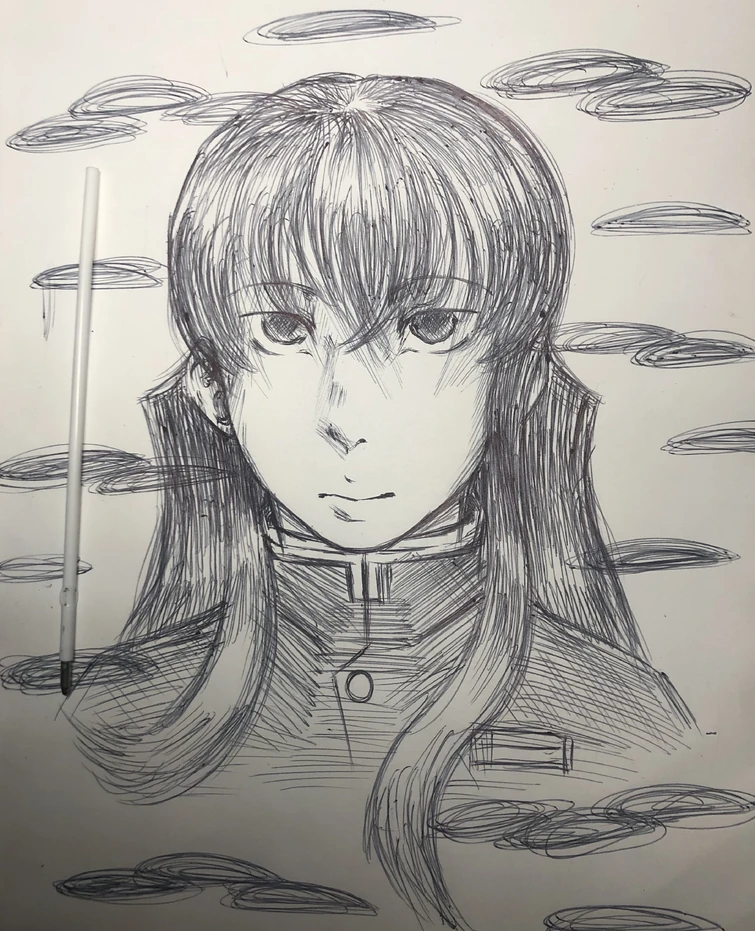 Muich pen sketch. | Fandom