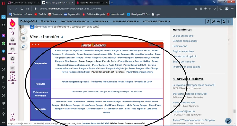 Respecto a las infobox | Fandom