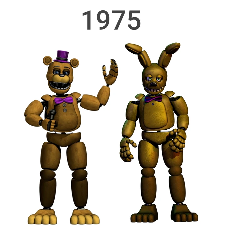 Evolution of animatronics (Fredbear and Springbonnie) | Fandom