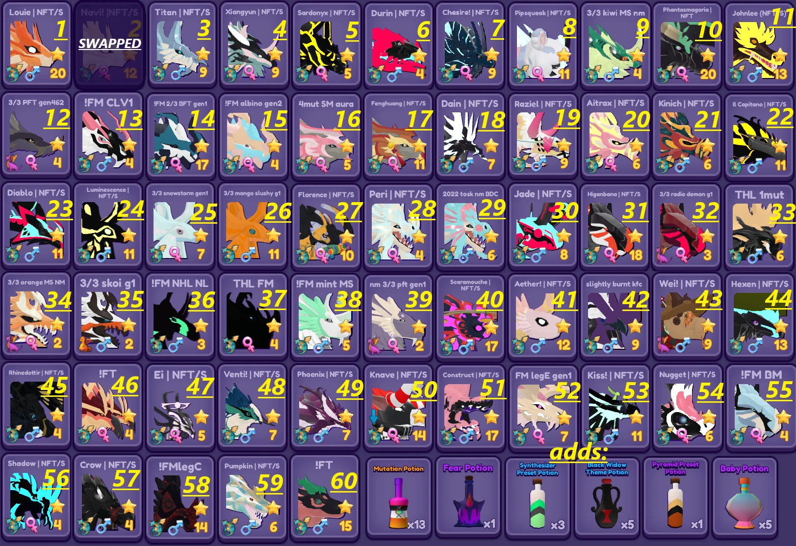 Trading/Swapping (long post, 60 dragons) | Fandom