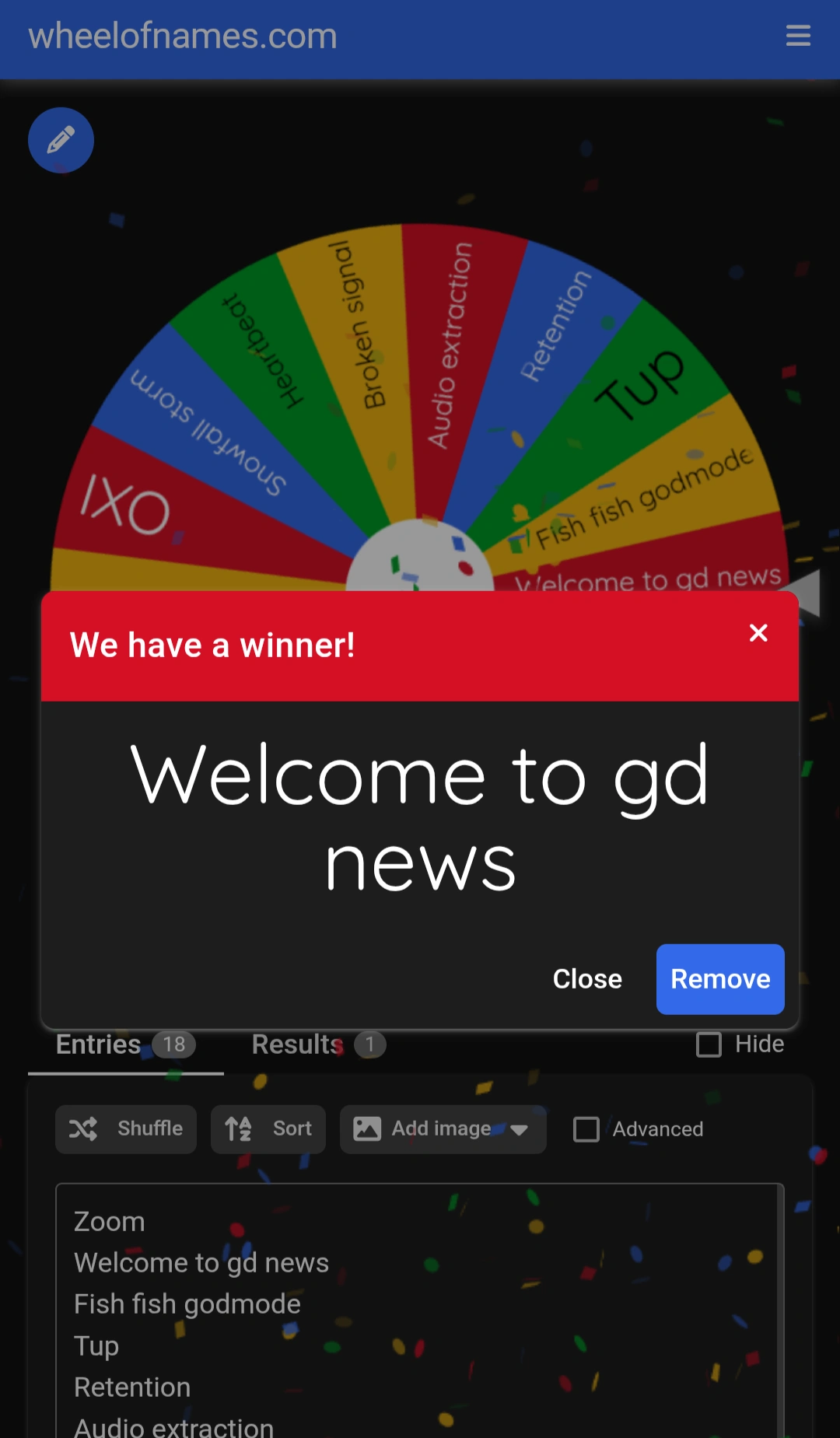 Respun that thing from a week ago because fexty is impossible silent ...