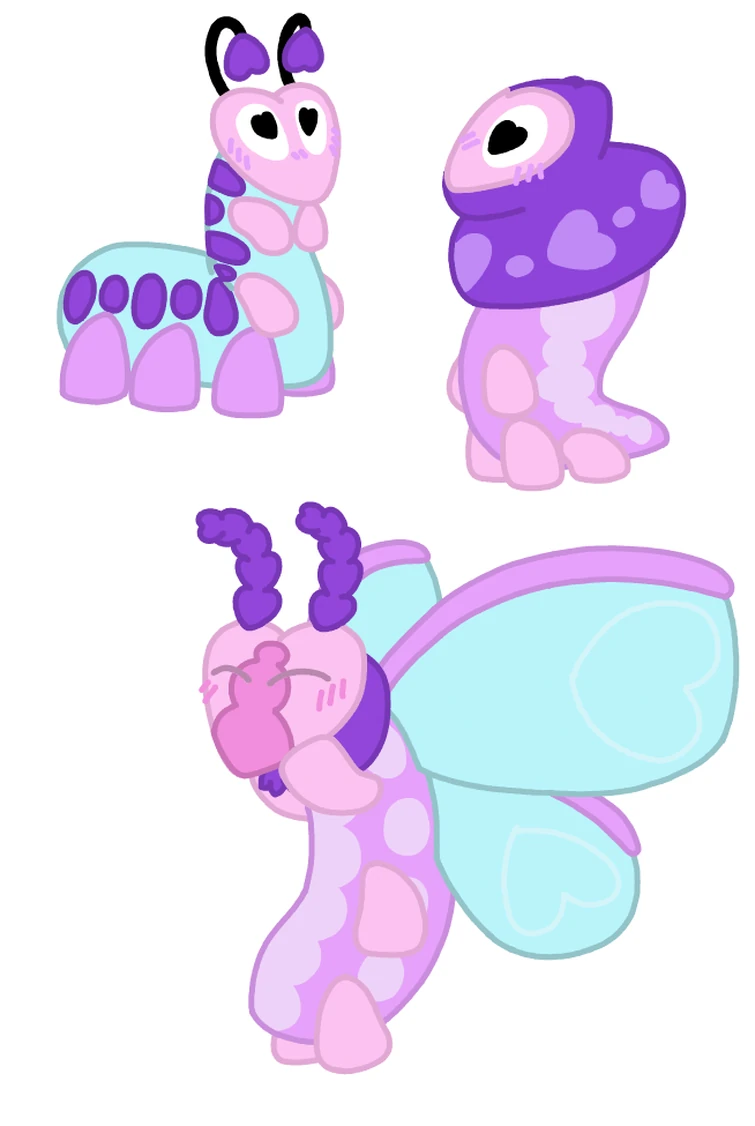 Redesigning Gigi and Flutter's Poketoons! (Pokemon Rainbow & Shadow ...
