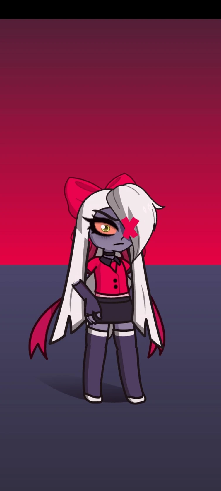 Charlie and Vaggie in GL2 but I changed oc style cuz the other one didn ...