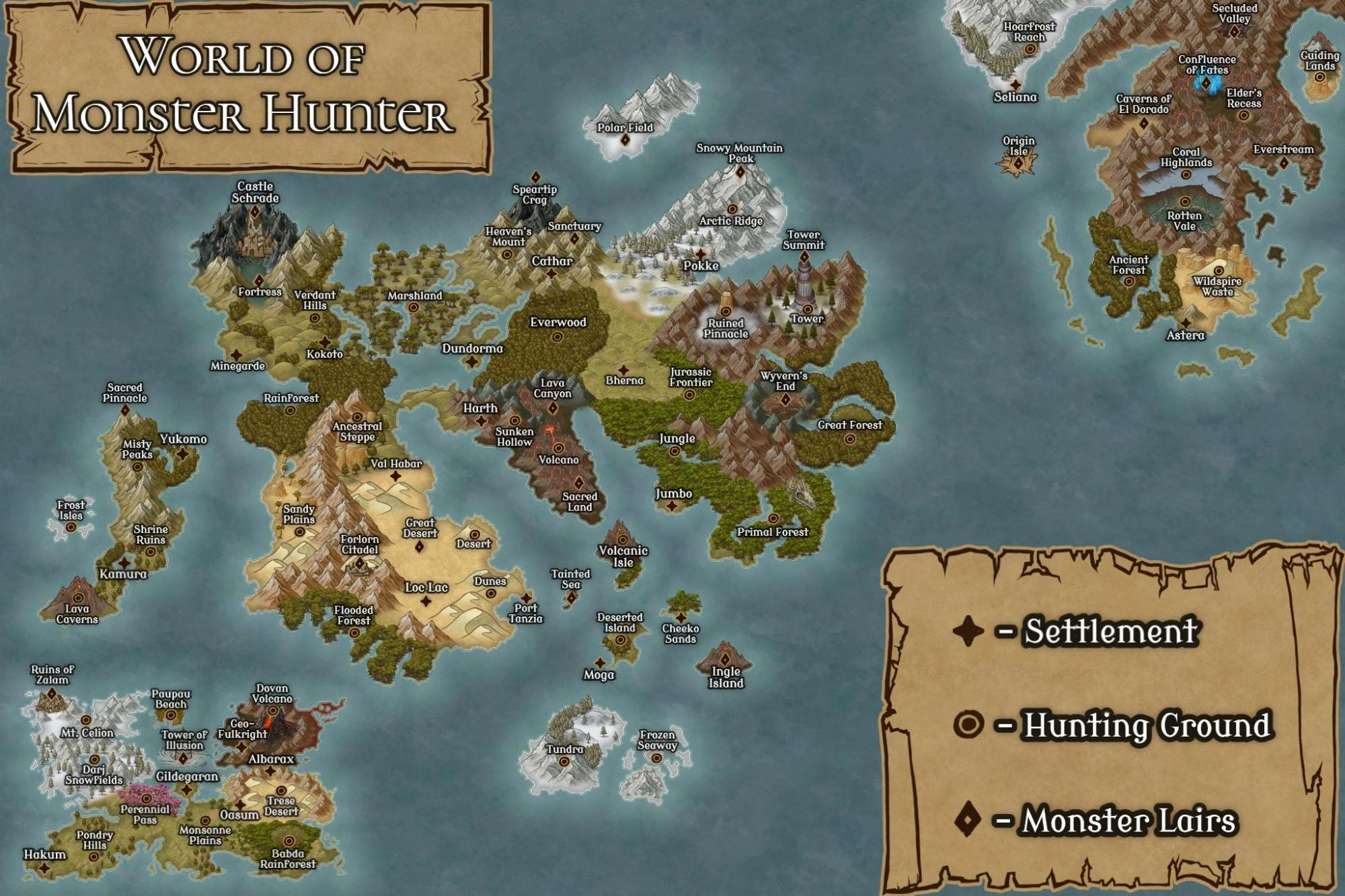 Whole Map Of Monster Hunter | Fandom
