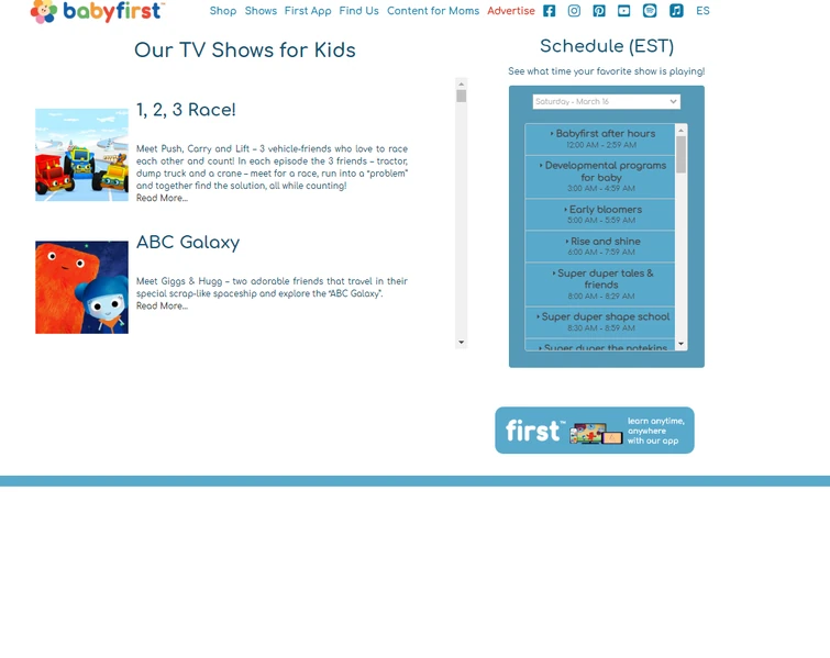 BabyFirst changed their website again | Fandom