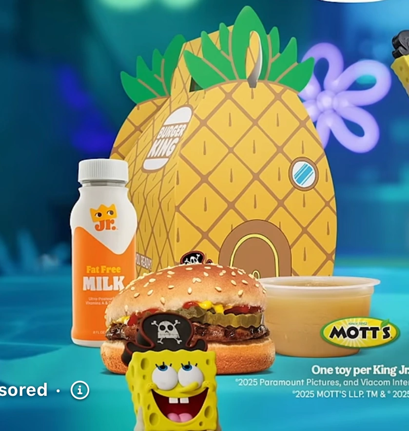 Pirate spongebob with Burger King food items | Fandom