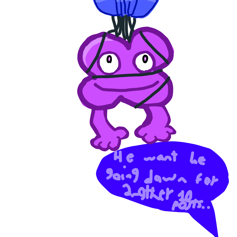 Grour here, we were bored, and decided to attach balloons to Xurple ...