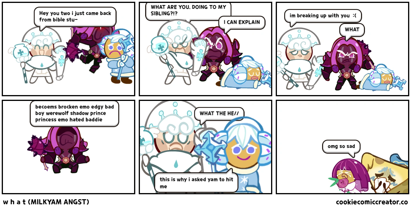 omg yam becomes emo (MILKYAM ANGST CRINGE READ AT YOUR OWN RISK) | Fandom