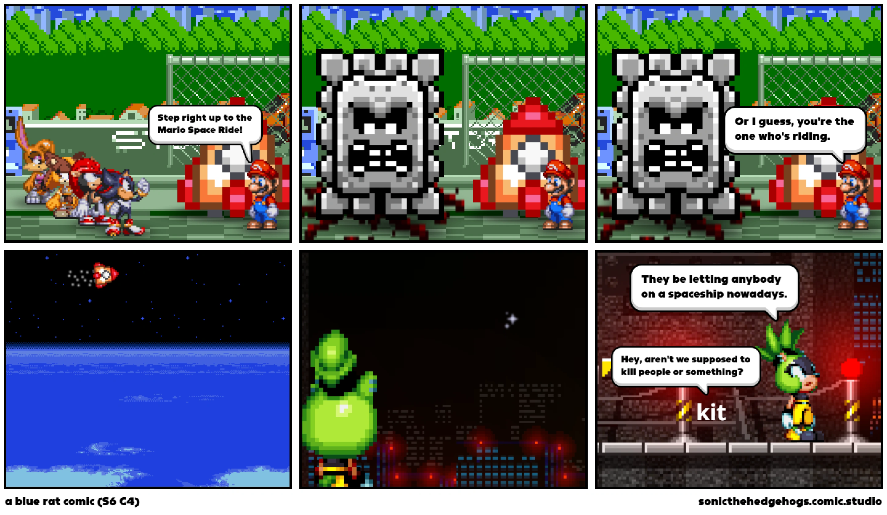 a blue rat comic #124: Mario's Space Ride | Fandom