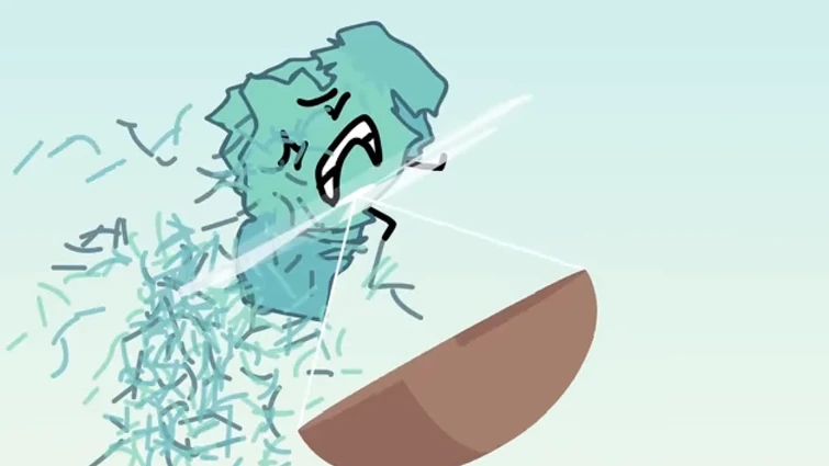 foldy bfdi gets mutilated by a basket, gijinka'd for your enjoyment ...