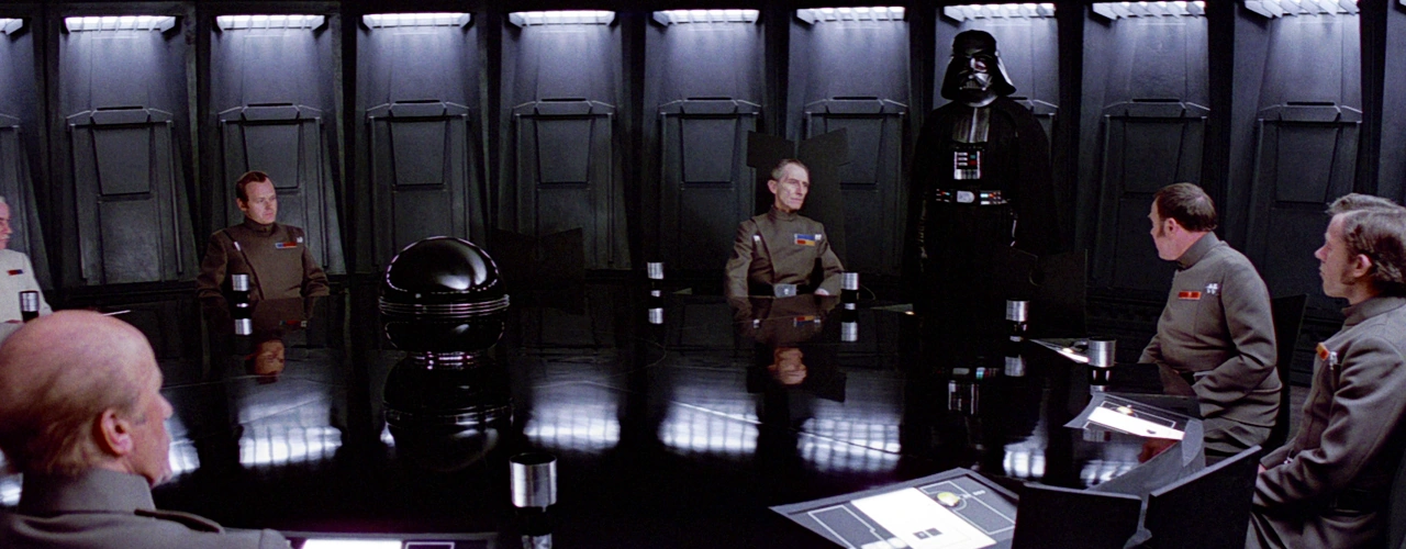2 empty seats in the Death Star conference room. | Fandom