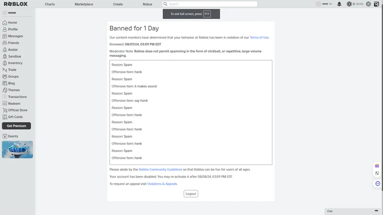 WHATS WRONG WITH ME RIGHT AFTER MY 1 HOUR BAN I GOT 1 DAY BAN | Fandom