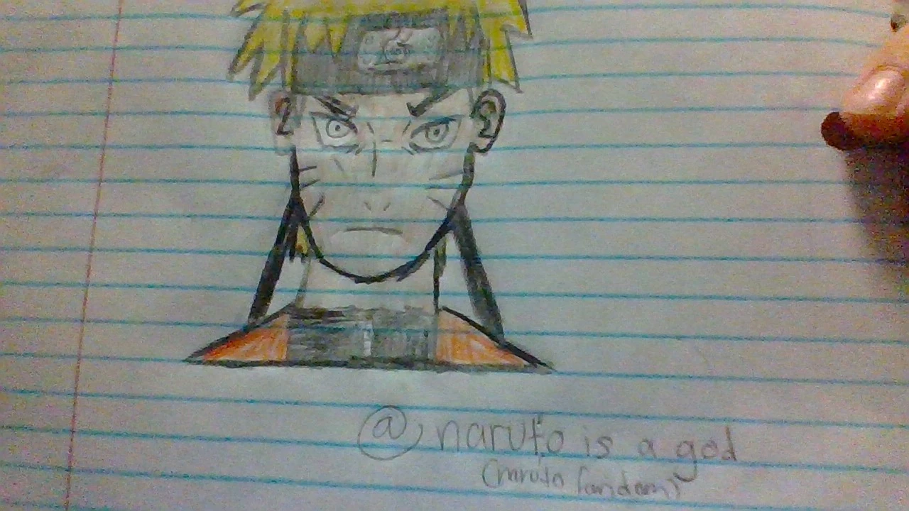 my first time drawing naruto | Fandom