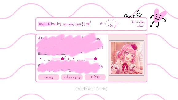 I finished my emu based carrd!! | Fandom