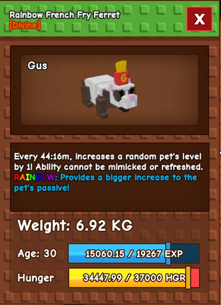 My french fry ferret now is rainbow | Fandom