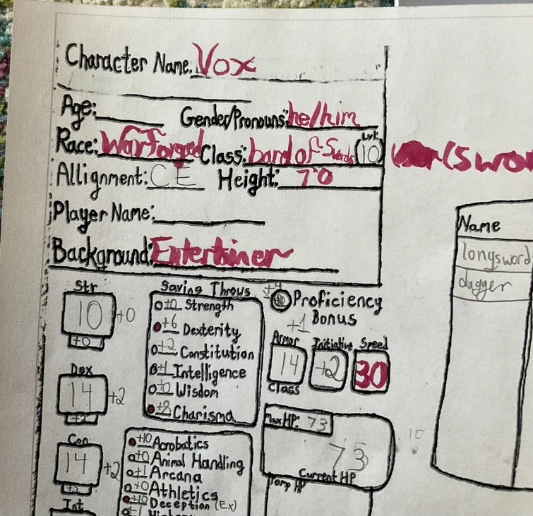 Writing a Vox character sheet rn :D | Fandom