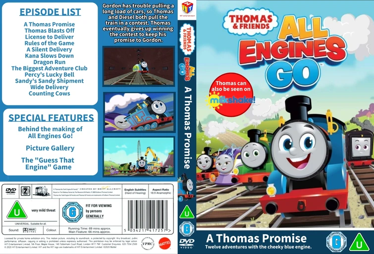 Thomas and Friends: All Engines Go! "A Thomas Promise" DVD Cover ...