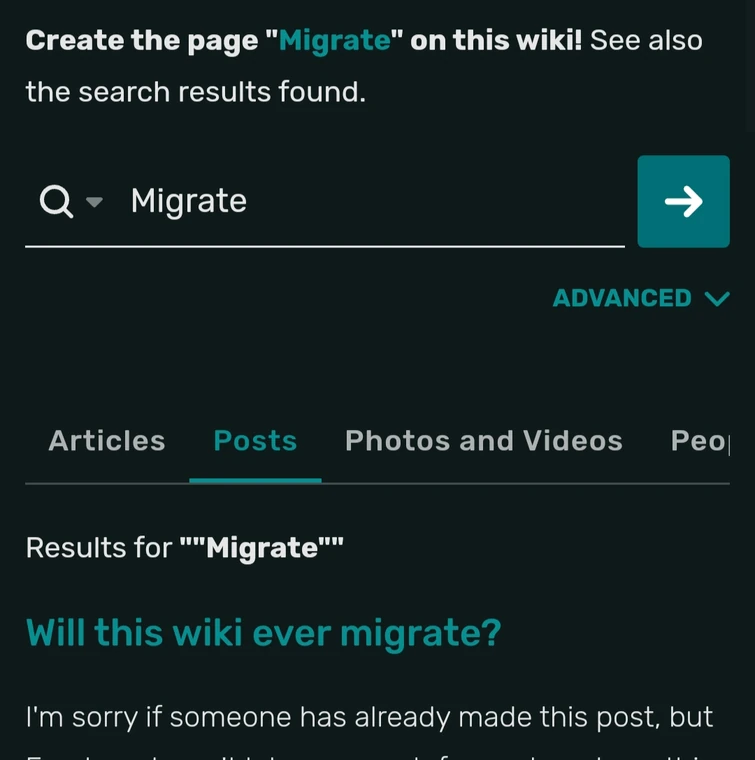 Will this wiki ever migrate? | Fandom