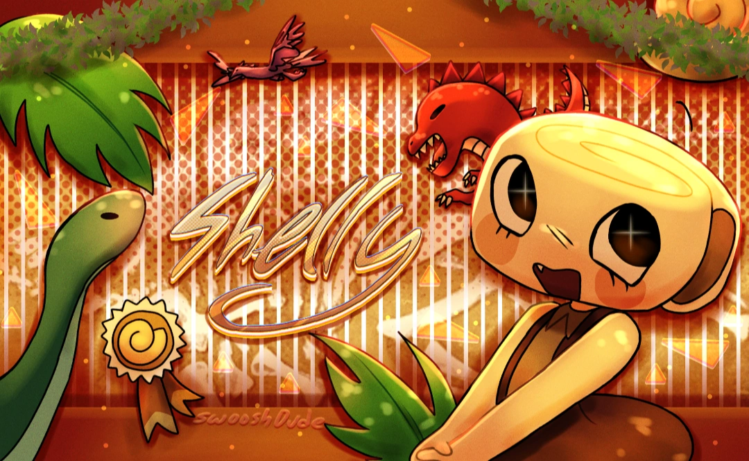 Shelly banner!! 🦕 🎋/ practiced with non-vibrant colors | Fandom