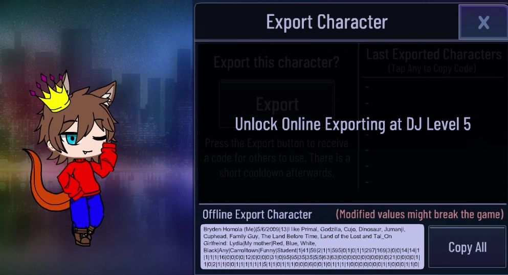 Hi Guys if anyone wants my OC here's my offline code. | Fandom