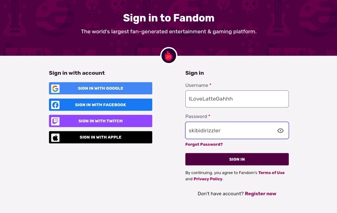 Fandom changed the login page | Fandom