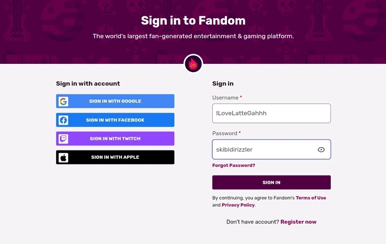 Fandom changed the login page | Fandom