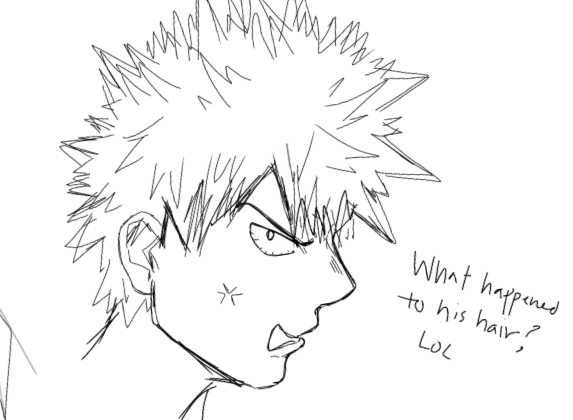 goofy Bakugo drawing | Fandom