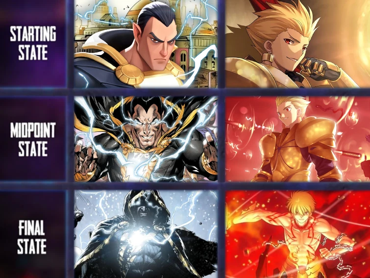Black Adam vs Gilgamesh fight progression | Fandom