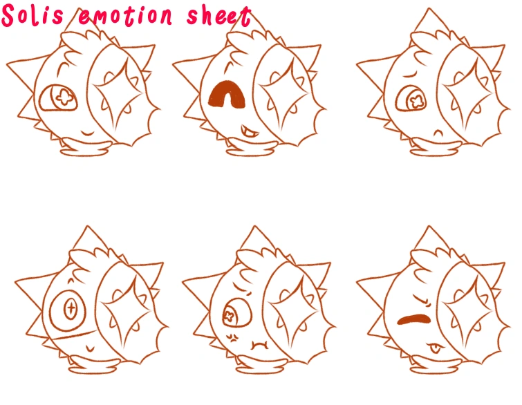 Solis Expression Sheet sketch! | Fandom