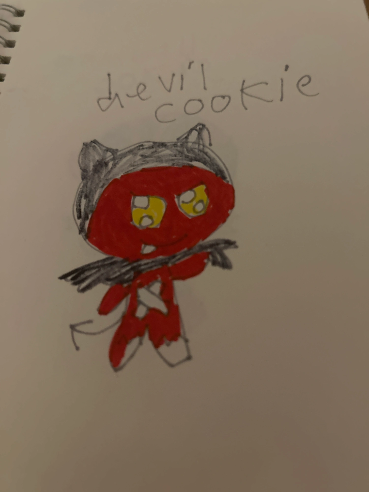 My drawing of devil cookie | Fandom