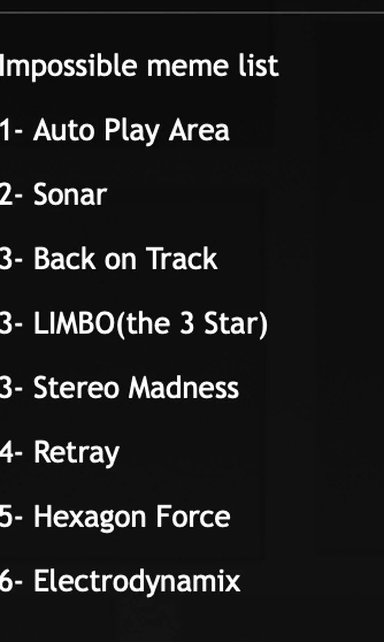 making a meme impossible list | Fandom