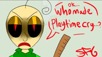 ok.. who made playtime cry...? | Fandom