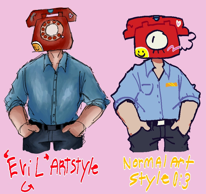 Evil art style challenge i did | Fandom