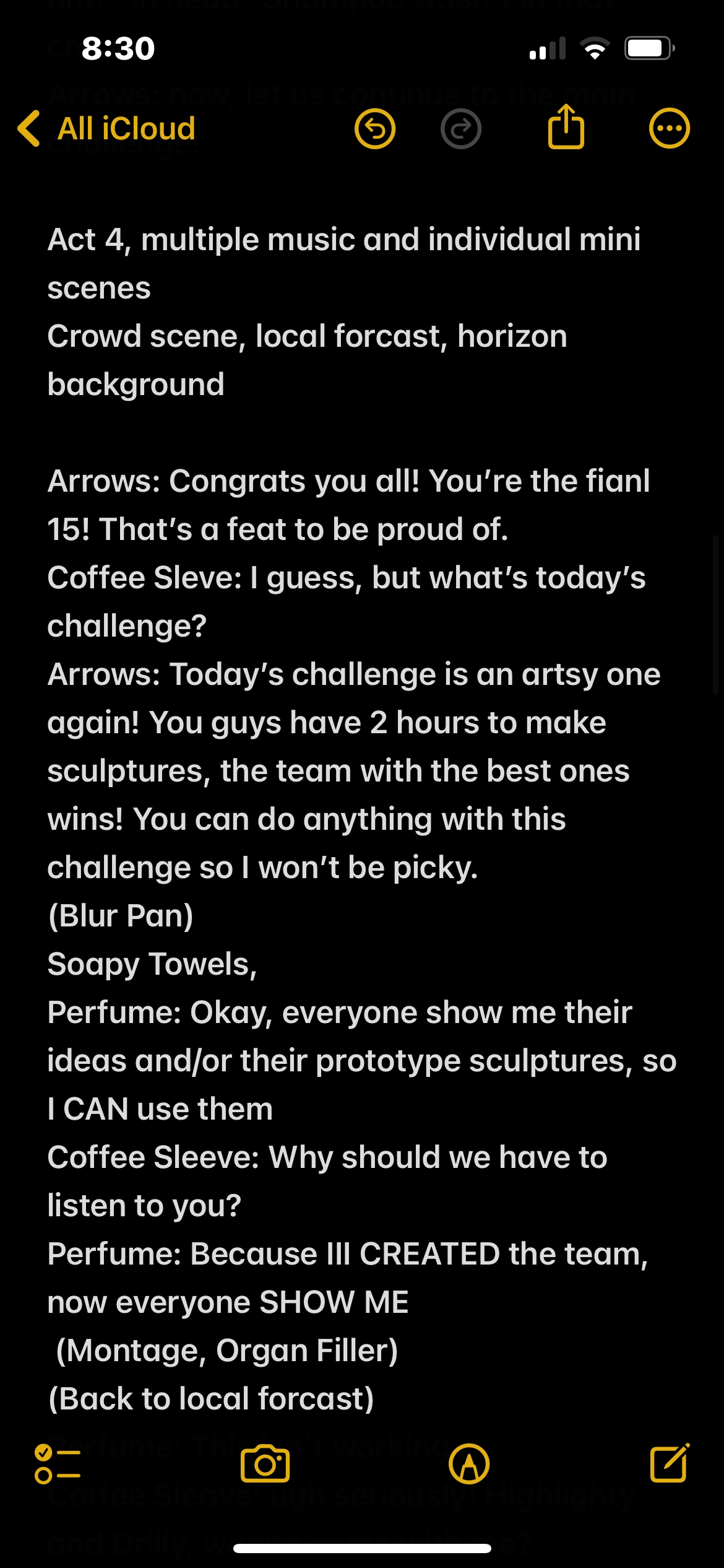 Script repost because it flopped | Fandom