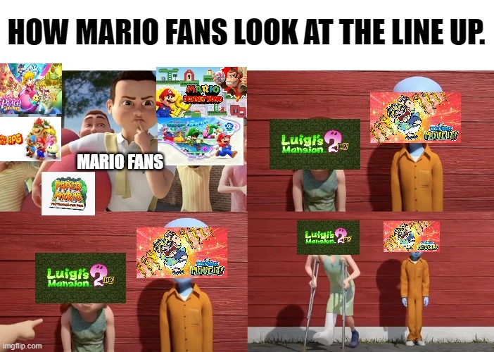 Mario line up meme | Fandom