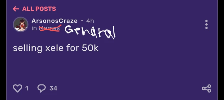 selling xele for 50k | Fandom