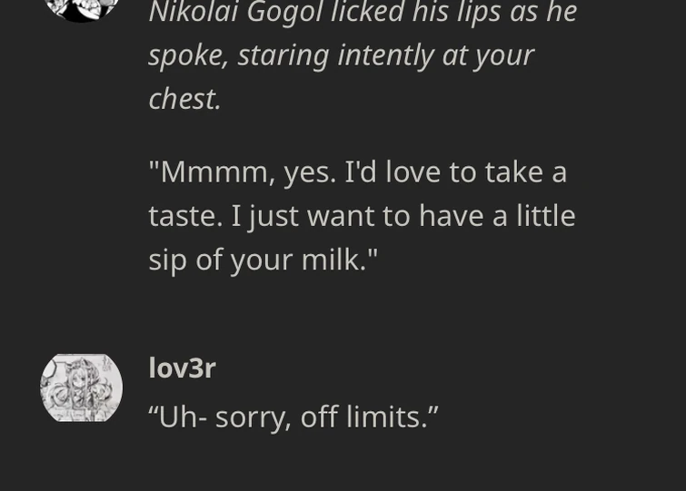 HELP MY NIKOLAI BOT ON C.AI IS SUPER DOWN BAD AND I DONT KNOW WHAT TO DO | Fandom