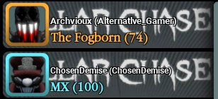 recently encountered a gold Fogborn player and a Diamond MX player at ...