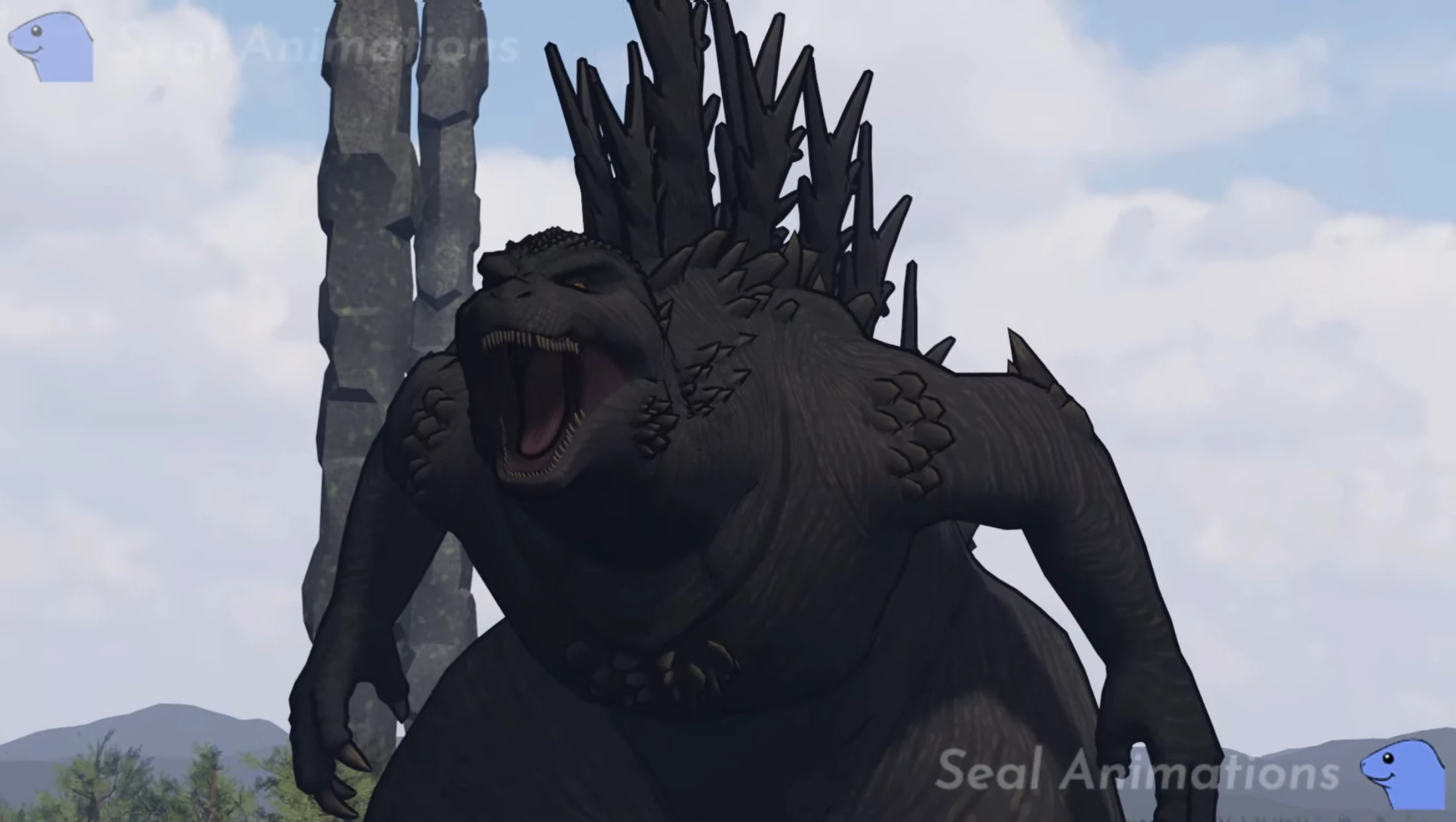 Zilla Jr vs Godzillasaurus Minus One by Seal Animations | Fandom