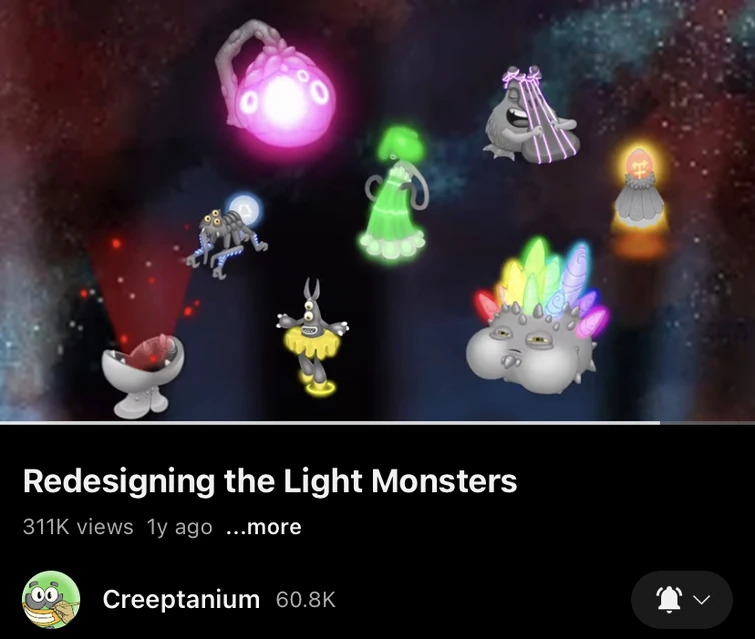 I like how any attempt at "fixing" the Light Monsters' designs almost ...