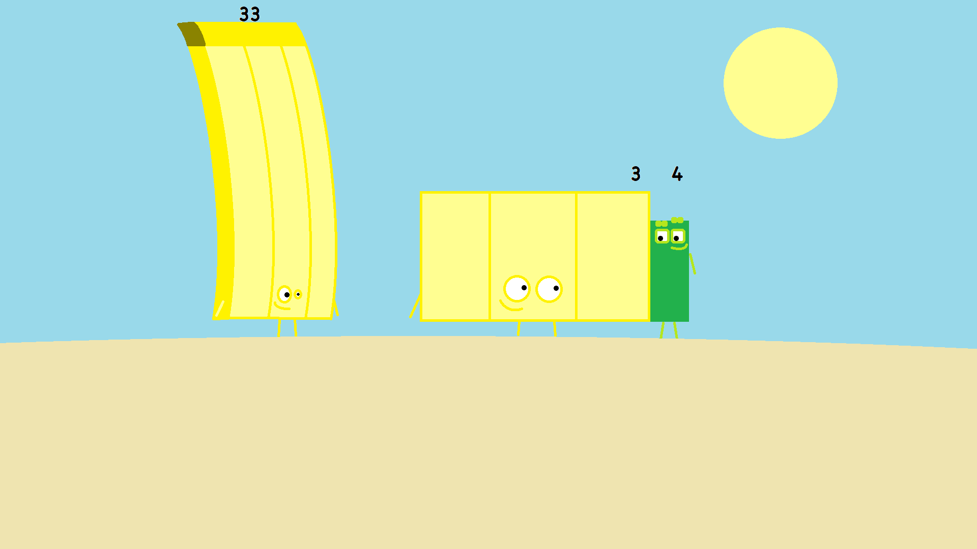 I made art about fanmade Numberblocks: Season 9. Here's 33 and Compound ...