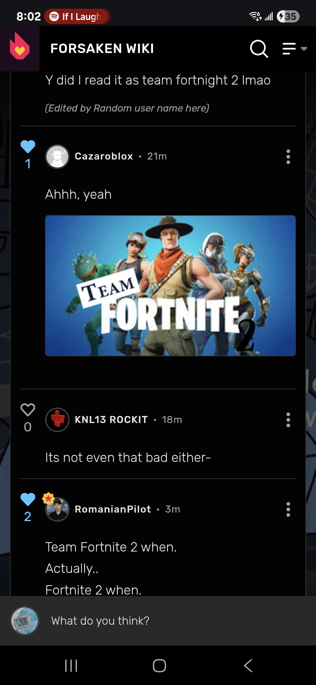 Bruh I can't team fortnight 2 lol | Fandom